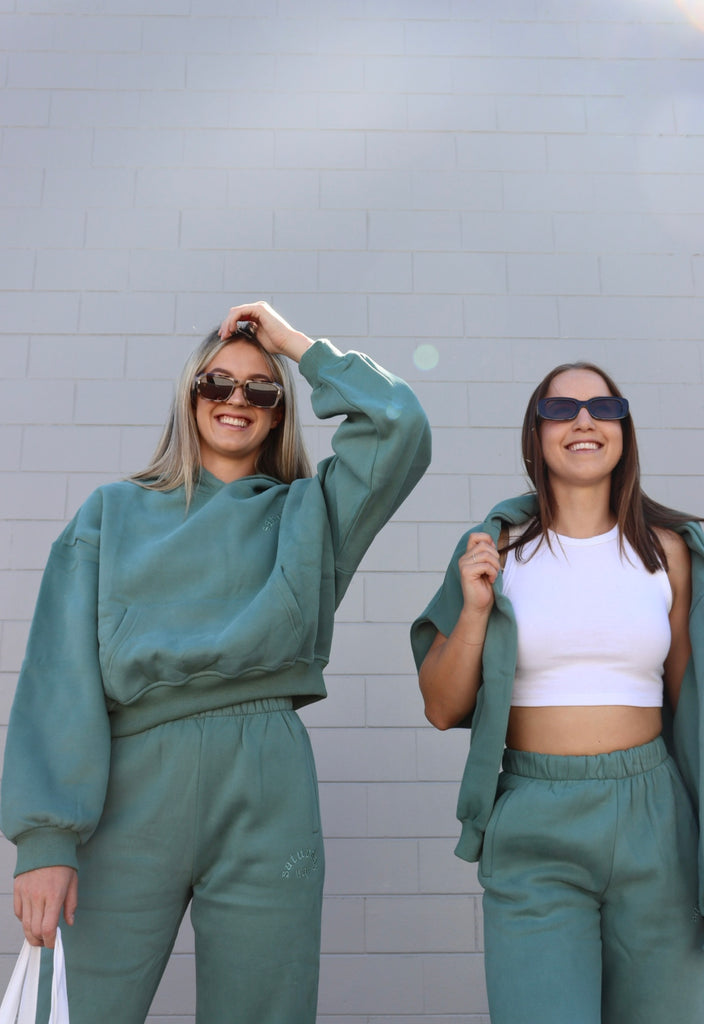 tsw leisure club - soft evergreen trackpant – thesaturdayway